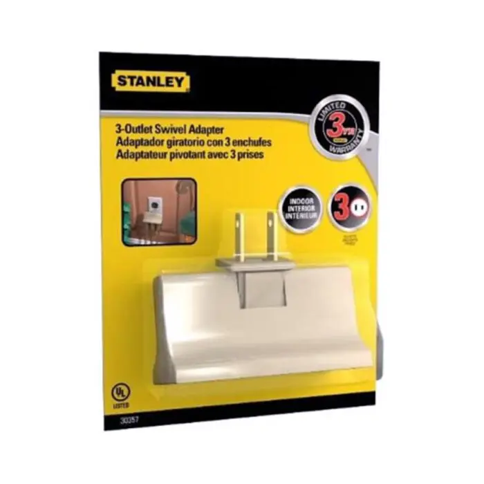 STANLEY SWIVEL POWER ADAPTER BEIGE (3 OUTLET) 30357 – ZMMA